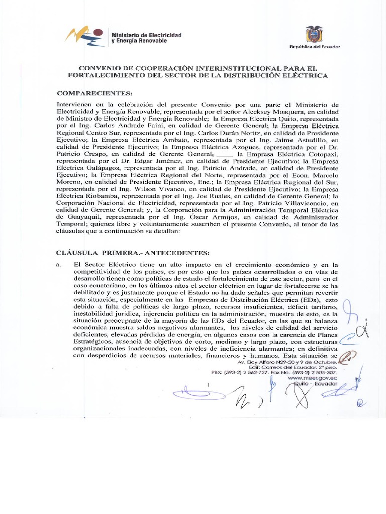 Convenio de Cooperacion Interinstitucional | PDF