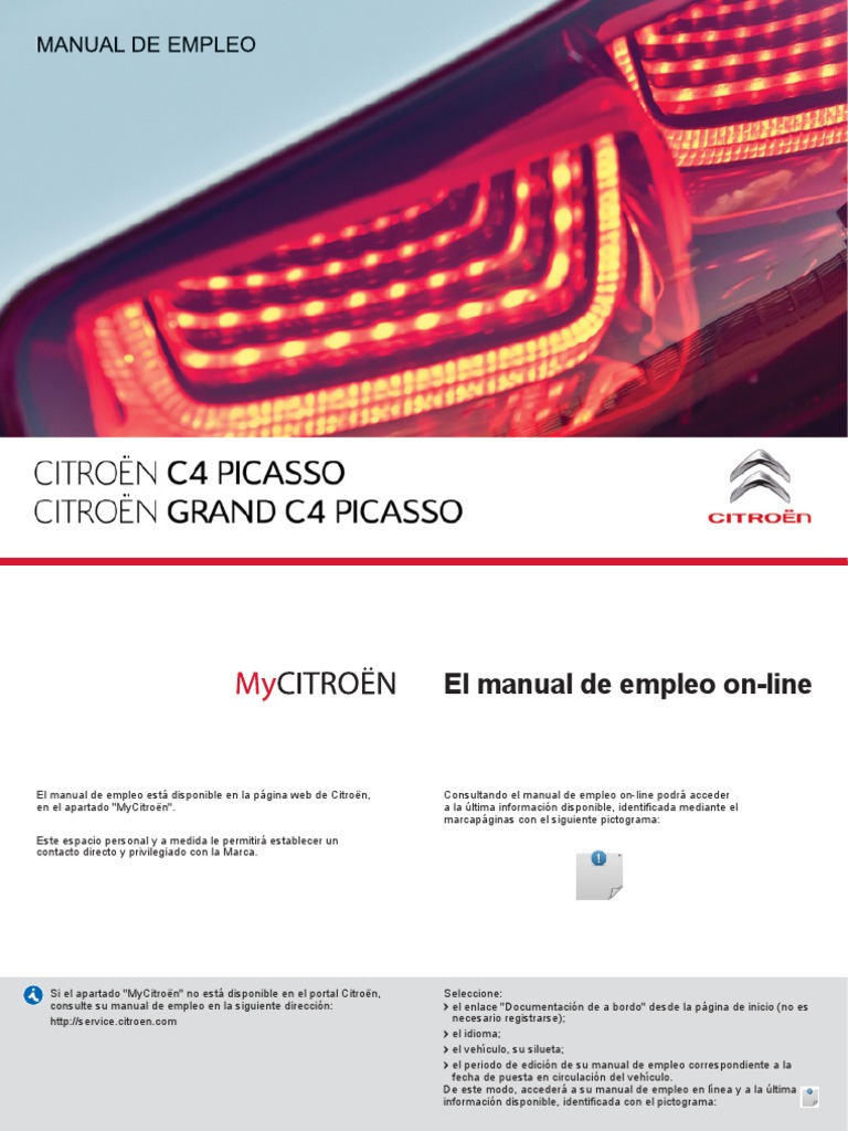 Toma de Contacto C4 Picasso b78 | PDF | Transmisión (Mecánica) | Neumático