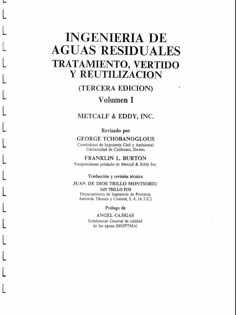 Ingenieria de Aguas Residuales PDF | PDF