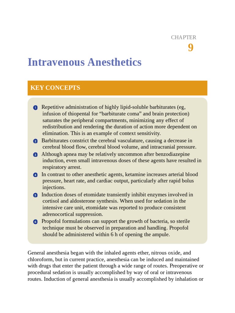 Morgan - 8 Inhalation Anesthetics - 20 | PDF | Anesthesia | Midazolam