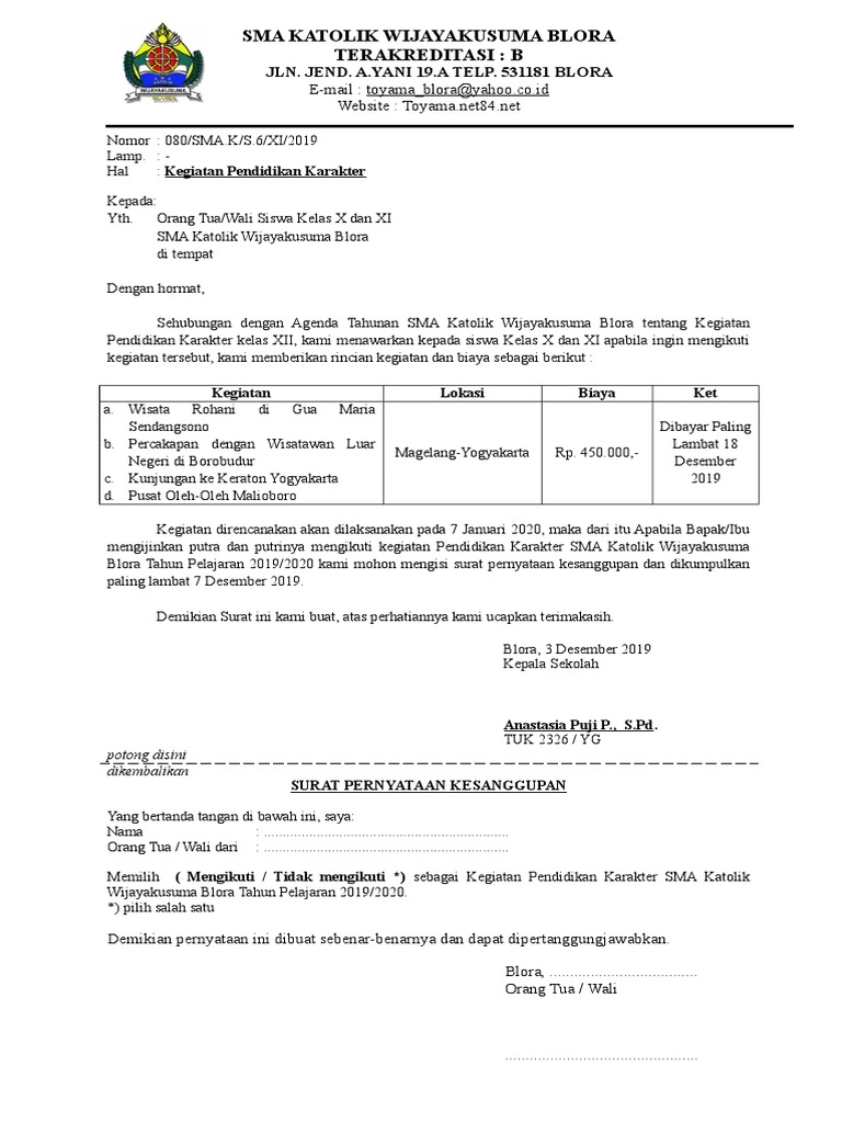 Angket Study Tour | PDF