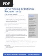 MPE - Practical Experience Agreement Form | PDF | Privacy | Accountant