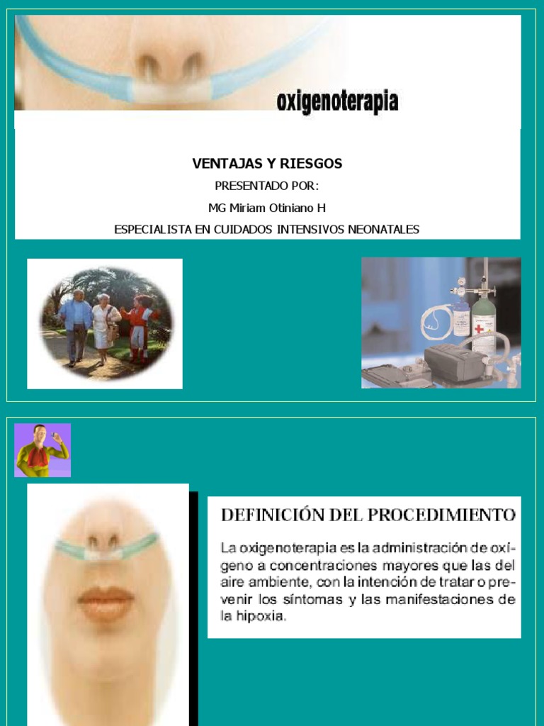 oxigenoterapia.ppt | Especialidades Medicas | Medicina CLINICA