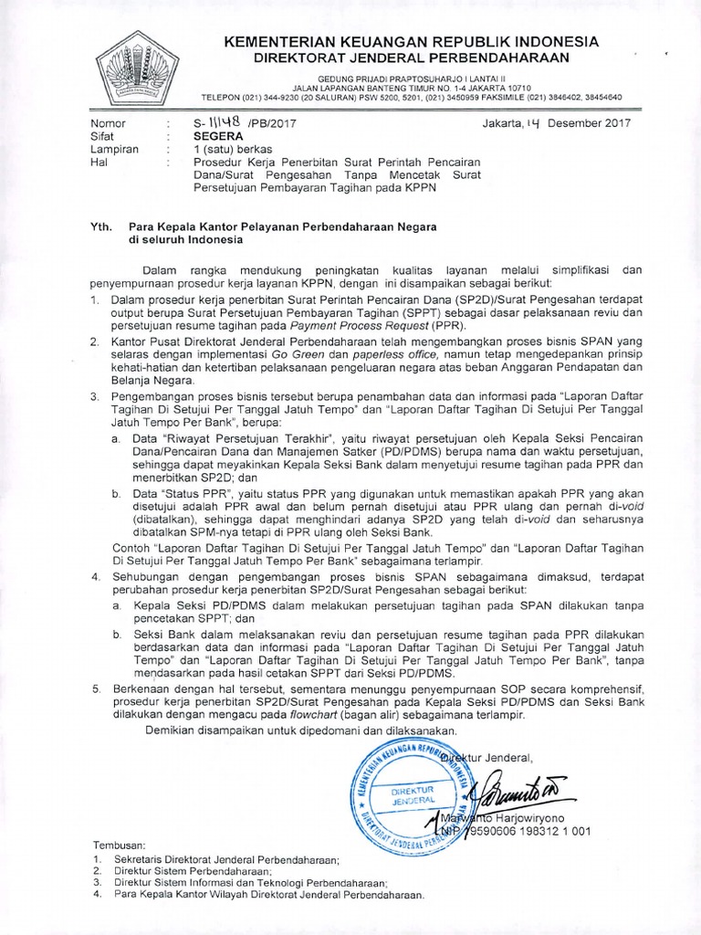 S - 11148 - PB - 2017 PENGAHPUSAN SPPT DALM PROSES PENERBITAN SP2D | PDF