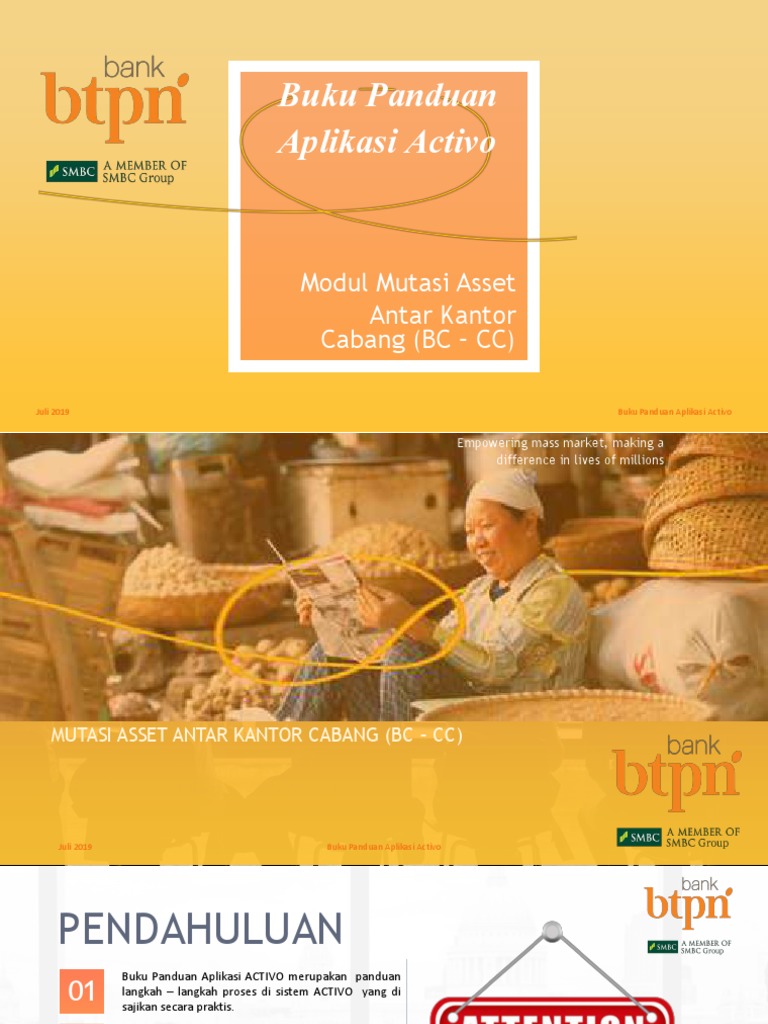 Buku Panduan Aplikasi ACTIVO - Modul Mutasi Asset BC-CC PDF | PDF