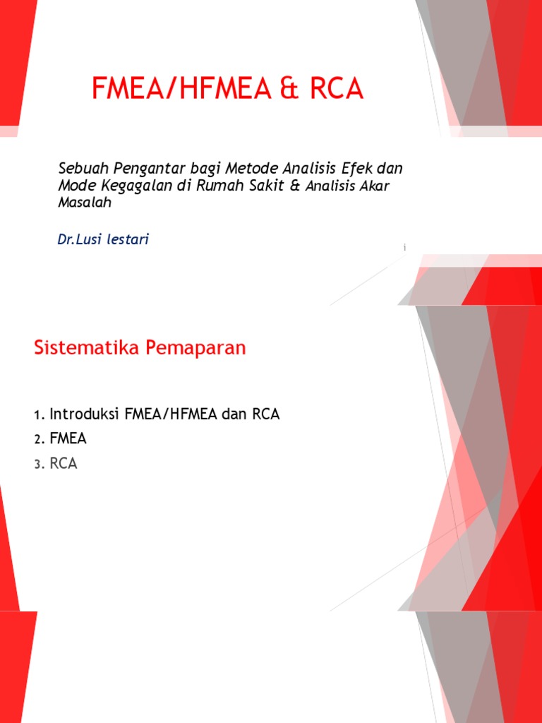 FMEA Dan RCA FINAL | PDF