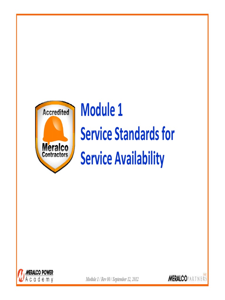 MECO Module 1 Service Availability | PDF | Electric Power Distribution ...