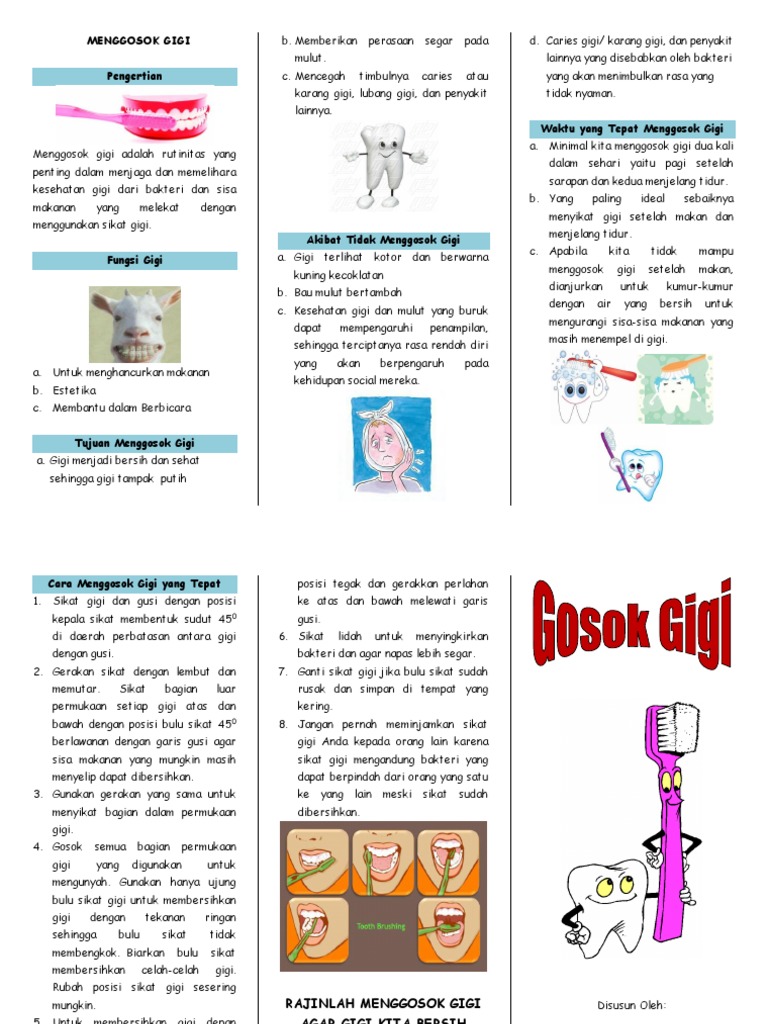 Leaflet Gosok Gigi | PDF