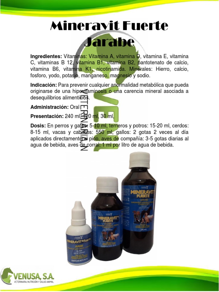 Mineravit Fuerte Jarabe | PDF