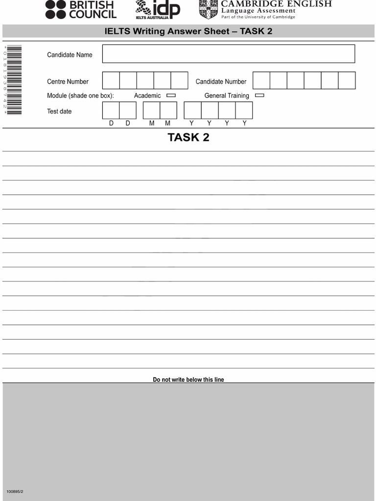 Ielts Writing Task 2 Sheet New PDF | PDF