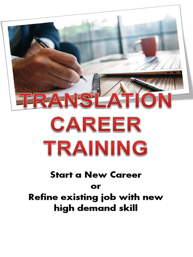 Translation Career Training Brochure | PDF | Translations | Employment