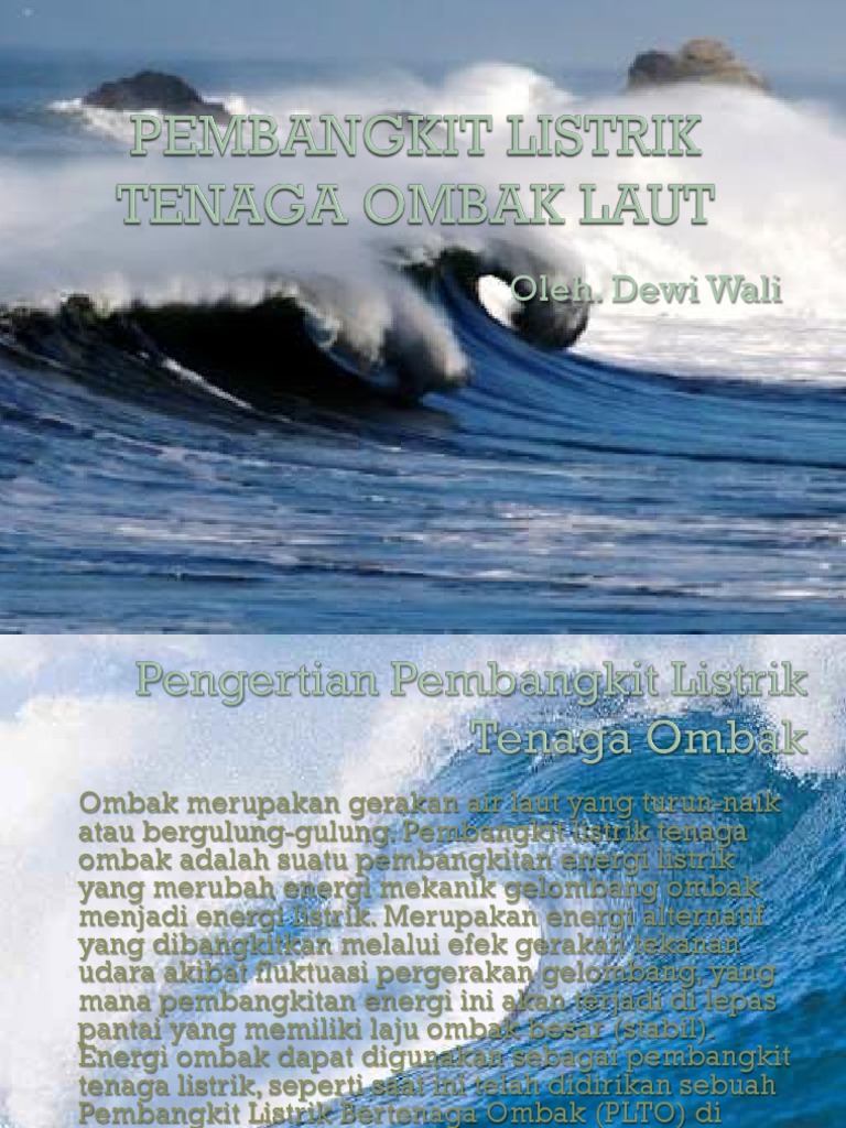 Pembangkit Listrik Tenaga Ombak Laut | PDF