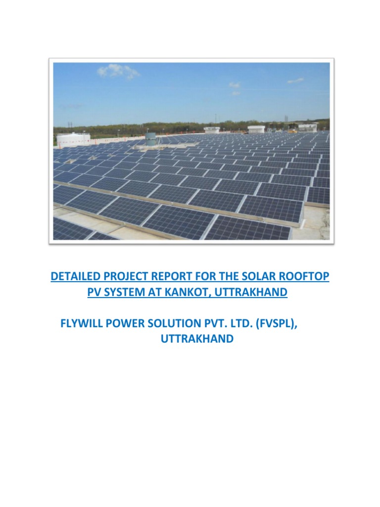 Solar Plant Project Kankot | PDF | Photovoltaic System | Solar Power