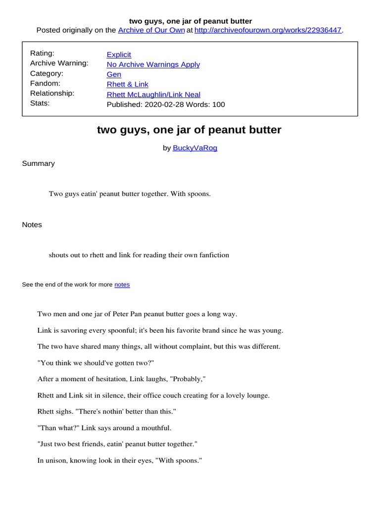 Two Guys One Jar of | PDF | Games & Activities | Cooking, Food & Wine