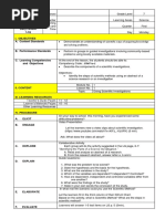 4 DLP Science 7 | PDF | Experiment | Scientific Method