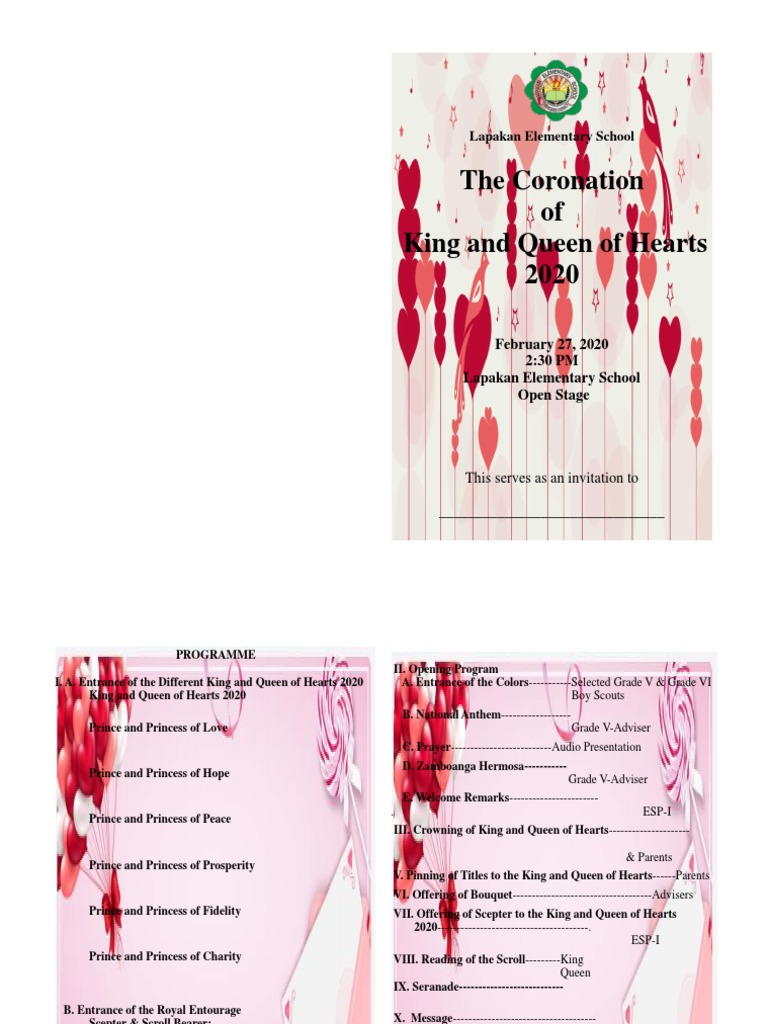 Coronation Programme | PDF | Ceremonies | Royalties