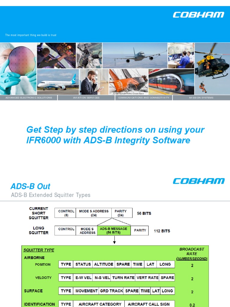 IFR6000 ADS-B Integrity Testing Guide | PDF | Global Positioning System ...