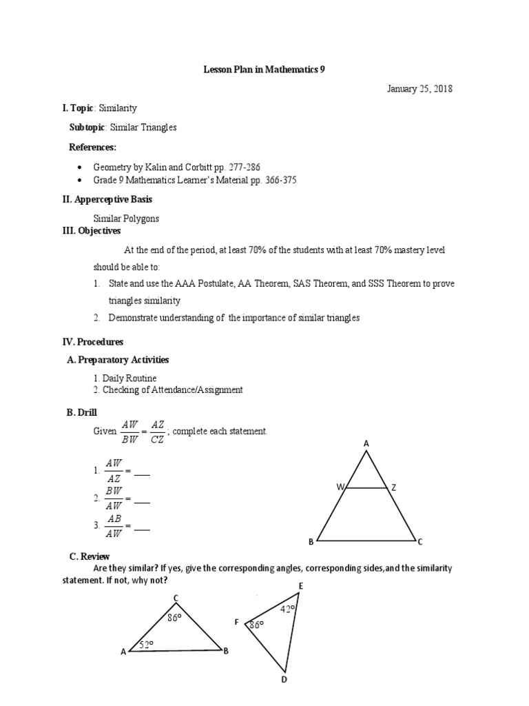 Similarity - Similar Triangles Part 2 | PDF | Euclid | Triangle