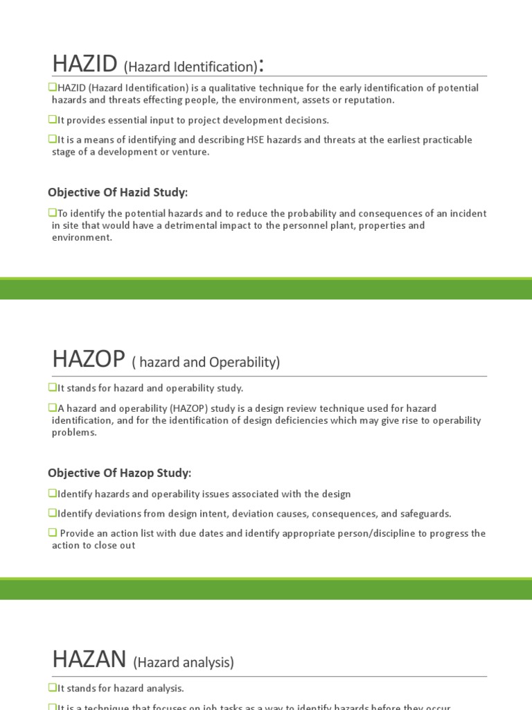 HAZID (Hazard Identification) | PDF