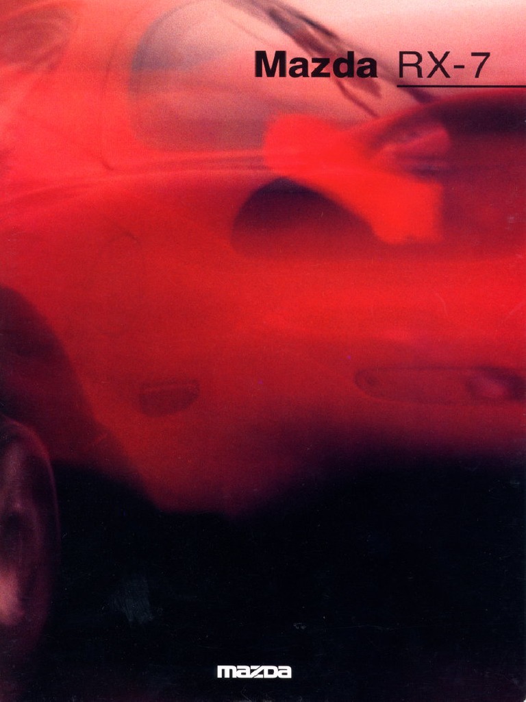 1993 Mazda RX7 Brochure (English) | PDF