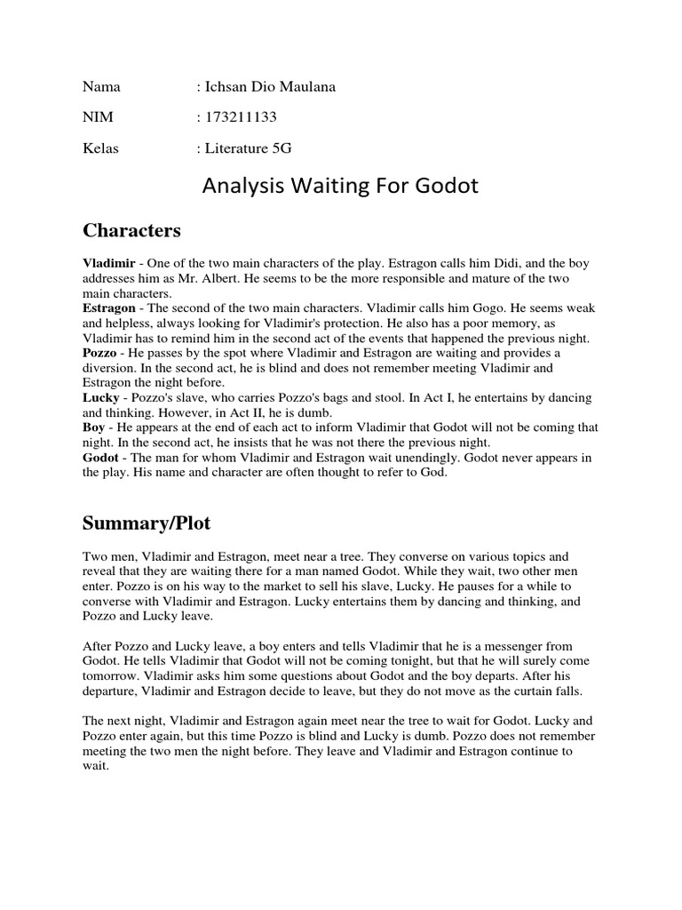Waiting For Godot | PDF