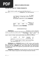 Confirmation of Deed of Sale | PDF