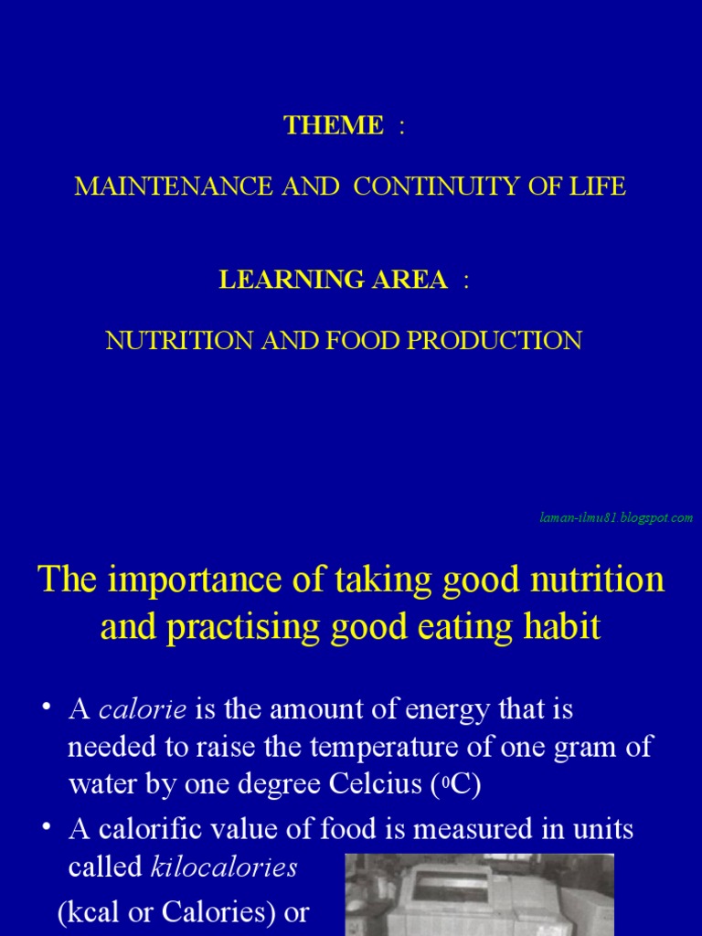 Chapter: Nutrition and Food Production | PDF | Nature | Calorie