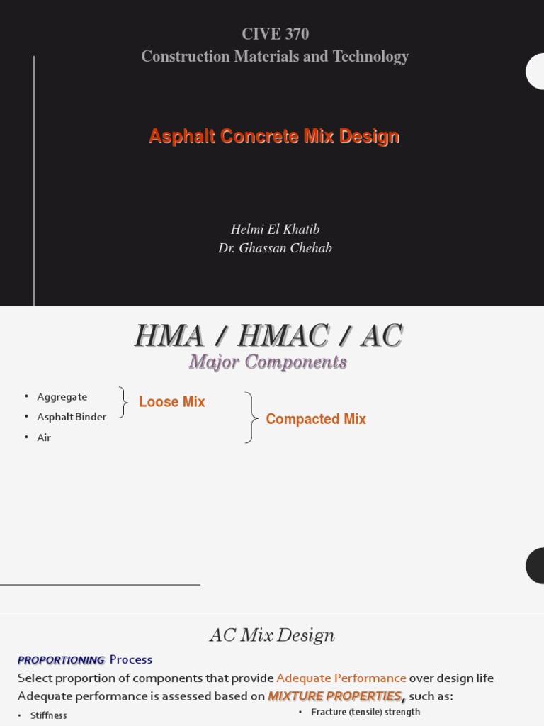 Asphalt Mix Design | PDF