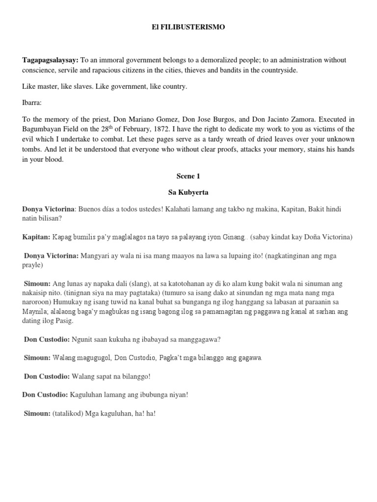 El FILIBUSTERISMO | PDF