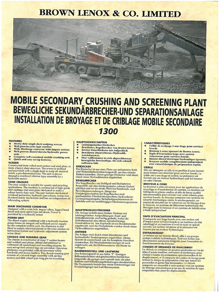 Brown Lenox 1300 | PDF