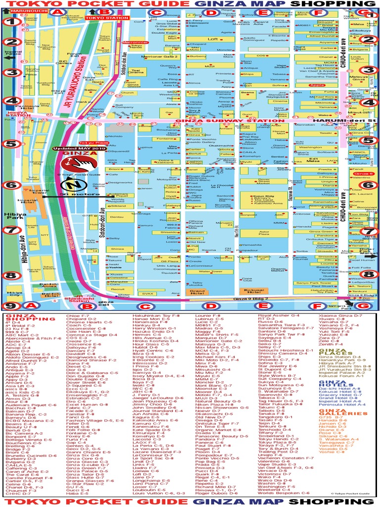 Ginza ENGLISH Map | PDF
