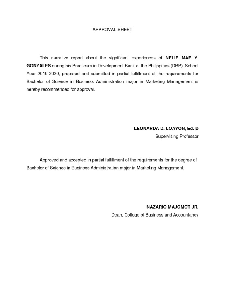 Approval Sheet | PDF