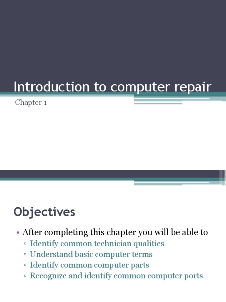 Computer Repair Basics and Components | PDF