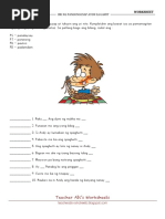 Sanhi at Bunga Worksheet | PDF