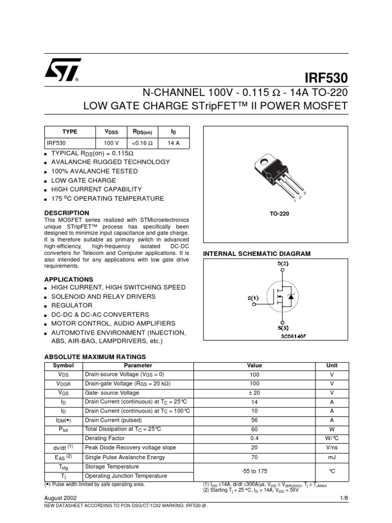 irf530 | Mosfet | Electricity