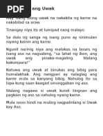 Si Kalabaw at Si Tagak | PDF