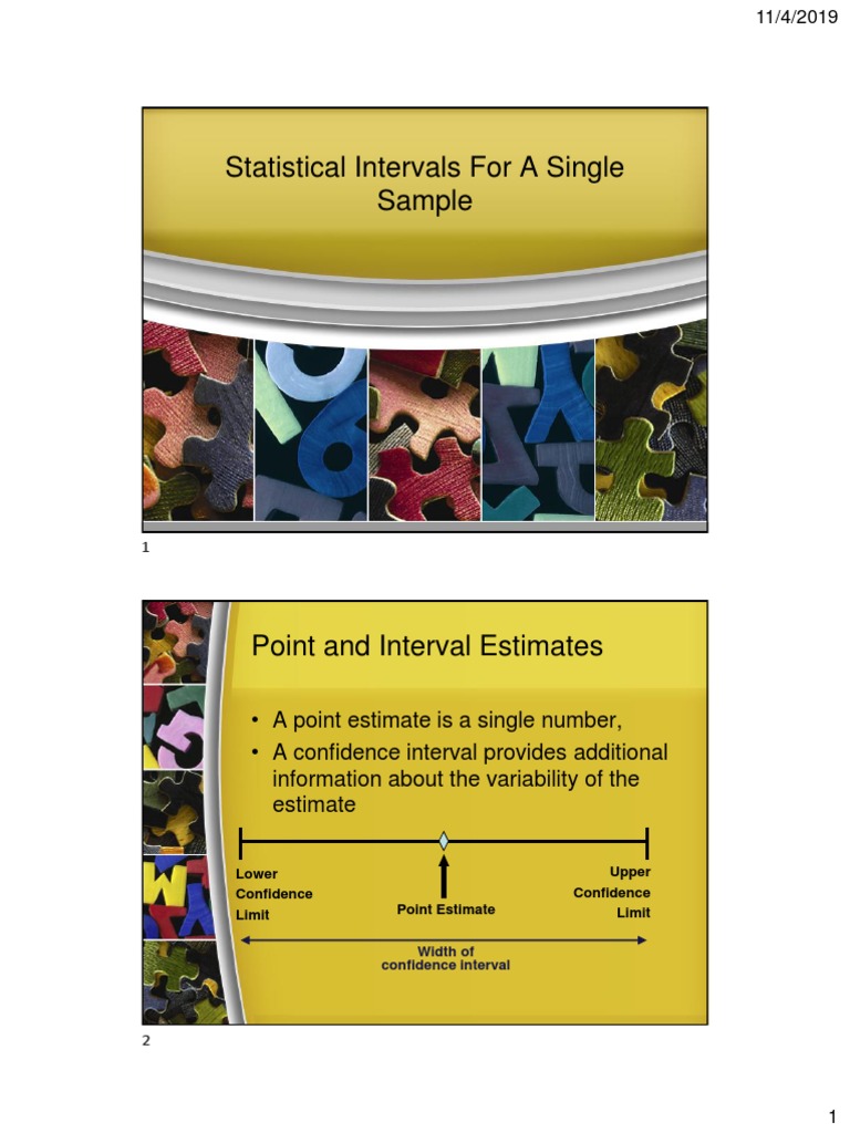9 Statistical Interval PDF | PDF