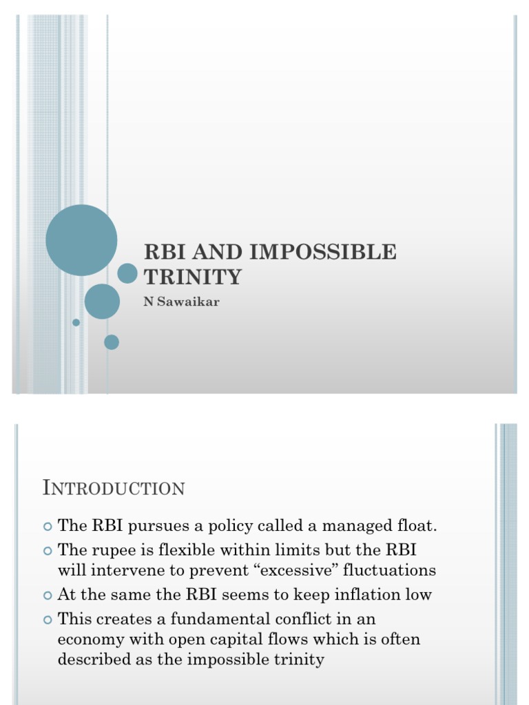 Understanding Impossible Trinity in RBI | PDF | Exchange Rate ...