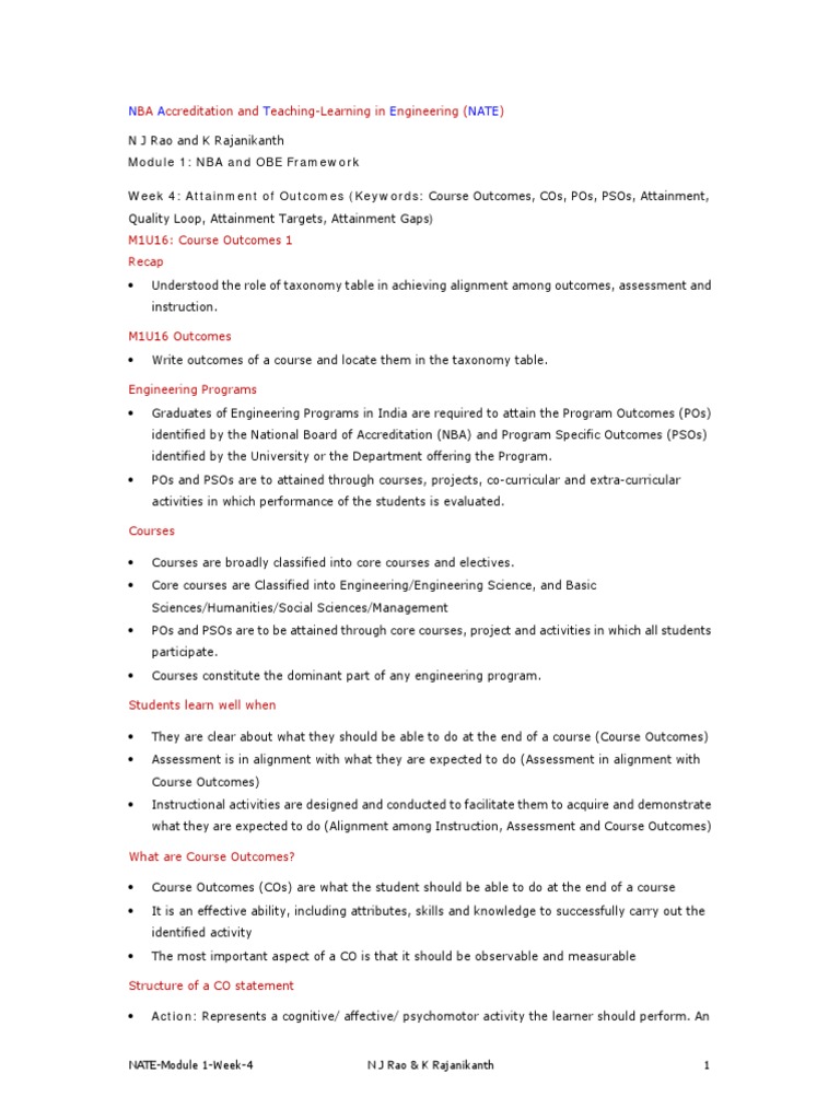 NATE Module 1 - Week4 | PDF