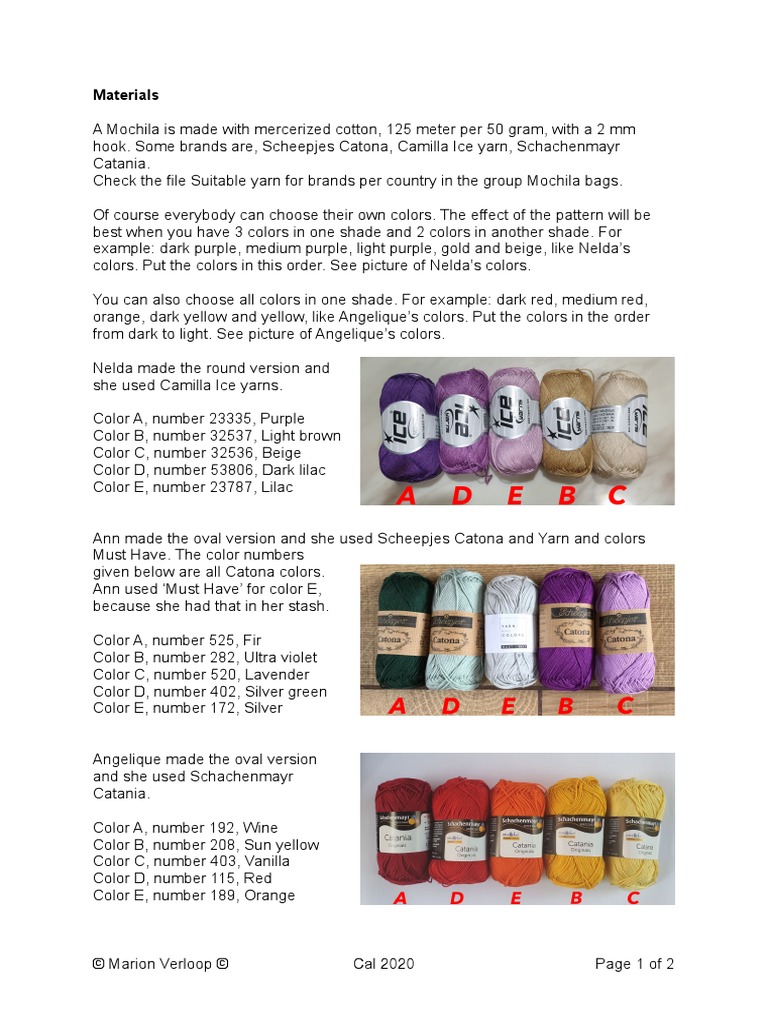 Cal 2020 Materials | PDF