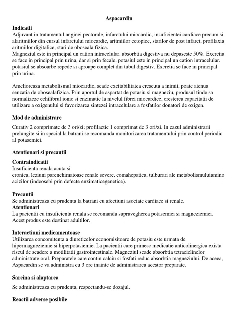 Aspacardin | PDF
