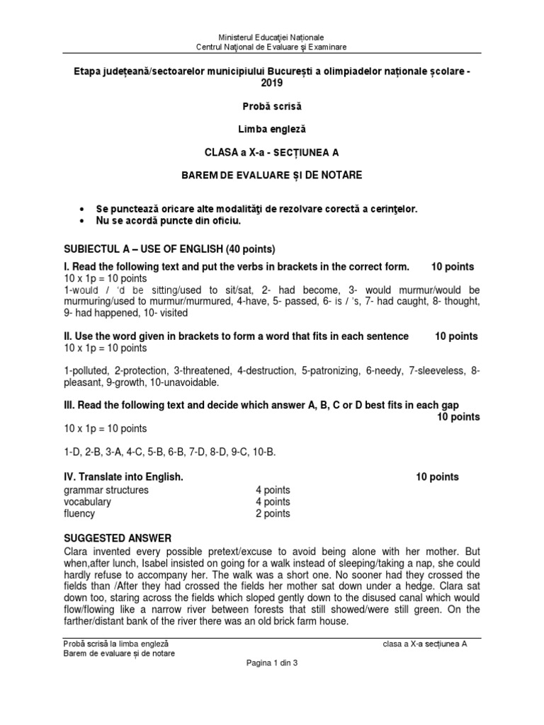 Assessing Student Writing: A Scoring Rubric for the 10th Grade English ...