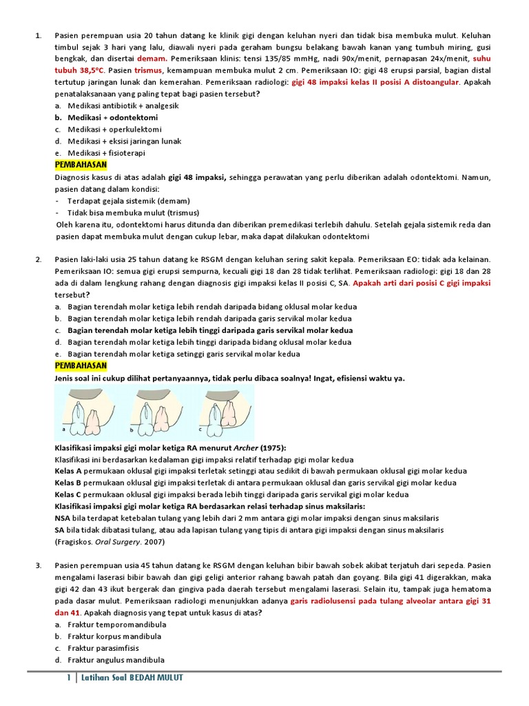 Soal Bedah Mulut | PDF