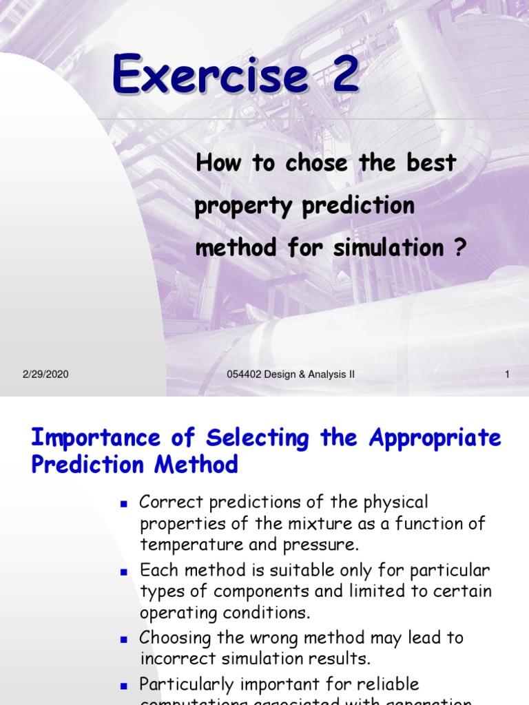 Optimal Thermodynamic Method Selection | PDF