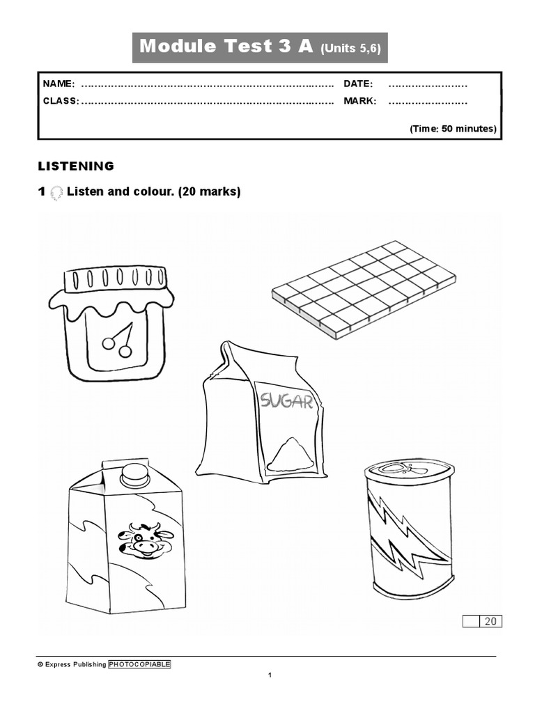 Smileys 4 Mod Test 3A | PDF