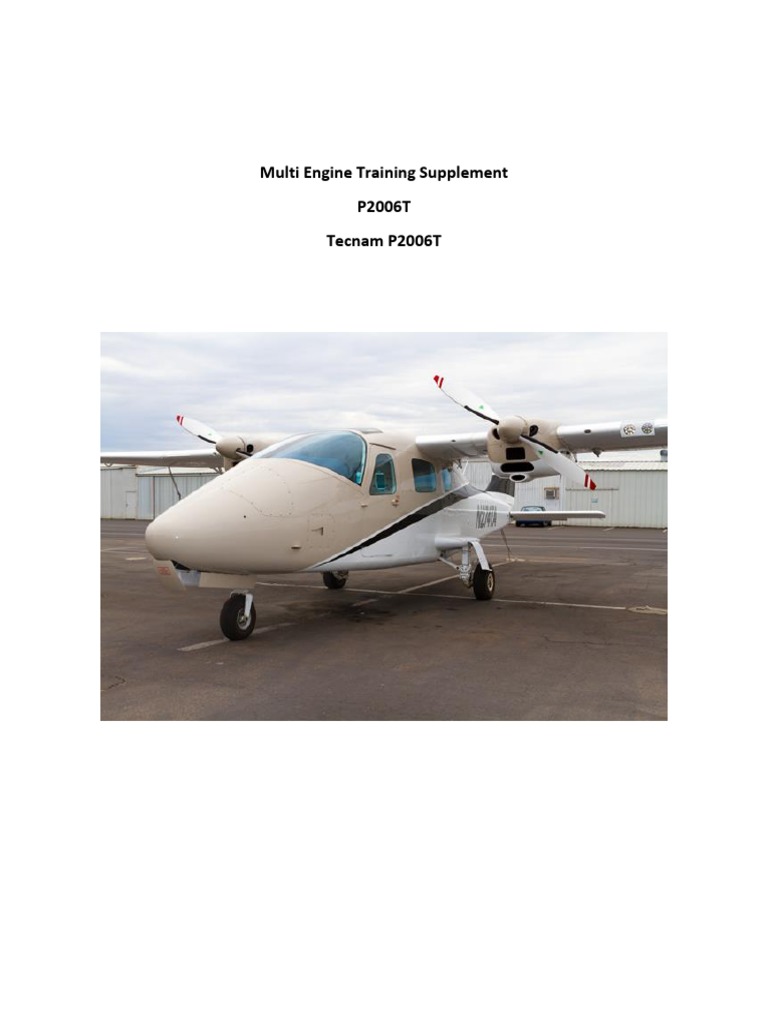 Commercial Multiengine Training: V-Speed Reference, Checklists, and ...