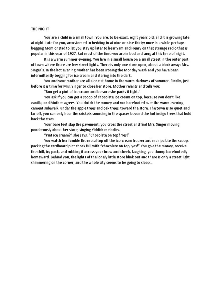 THE NIGHT - Ray Bradbury | PDF