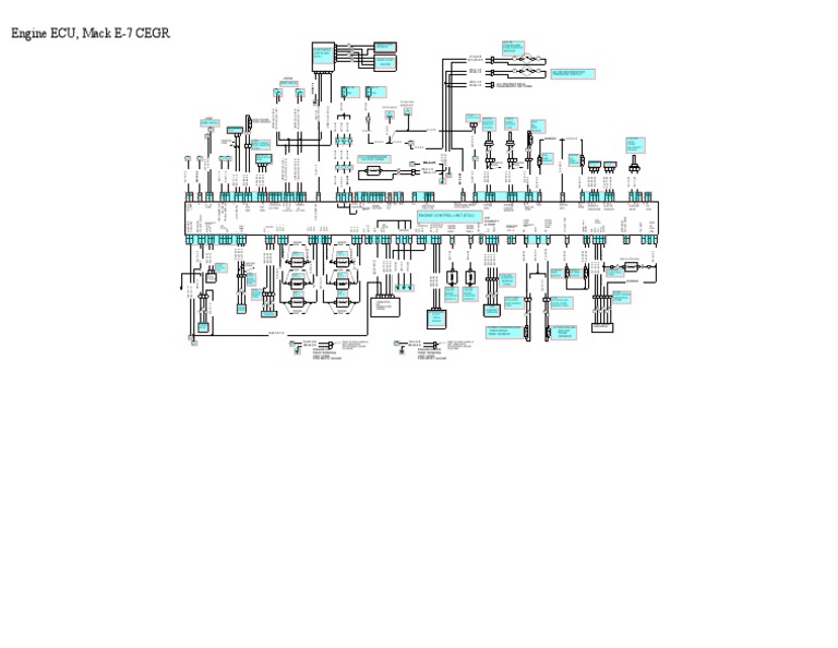 Mack E 7 Cegr Ecm Pinout Pdf Engines Vehicle Parts