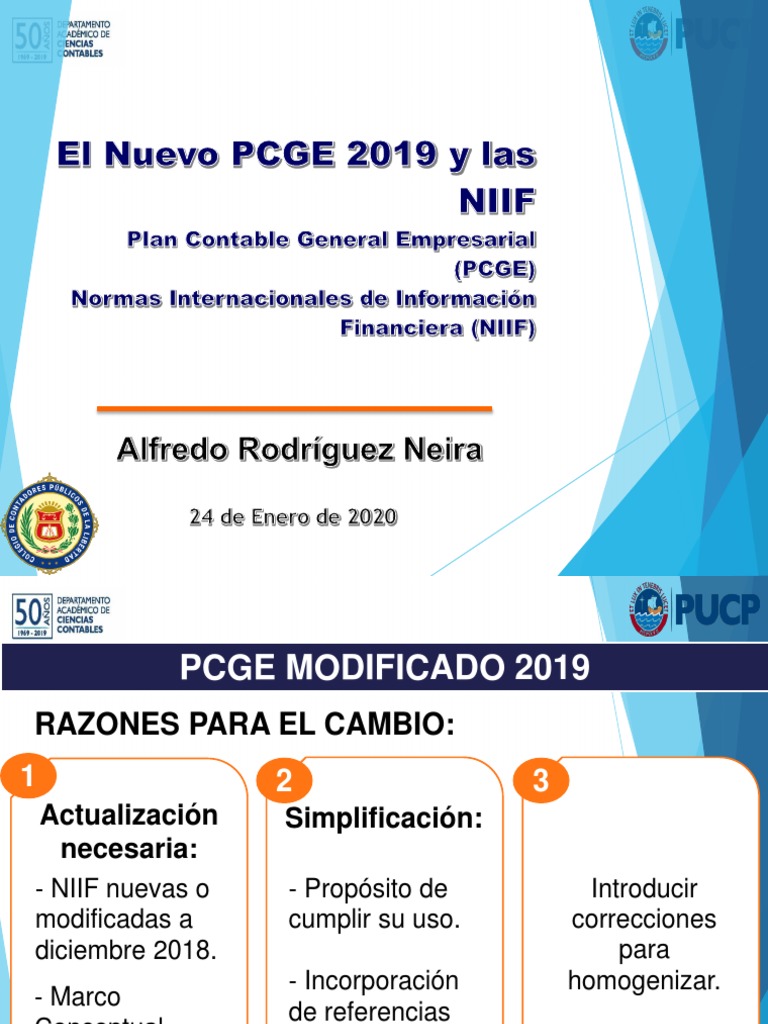 MODIFICACIONES AL PCGE 2019 MATERIAL 24 y 25 - 01 - 2020 | PDF