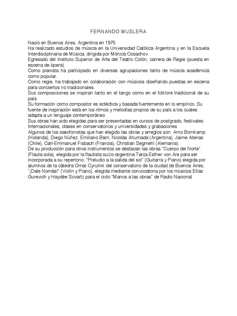 CV Fernando Muslera 2015 | PDF